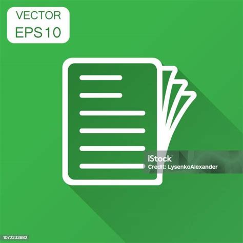 평면 스타일에 문서 참고 아이콘입니다 긴 그림자와 종이 시트 벡터 일러스트 메모장 문서 비즈니스 개념입니다 0명에 대한 스톡 벡터 아트 및 기타 이미지 Istock