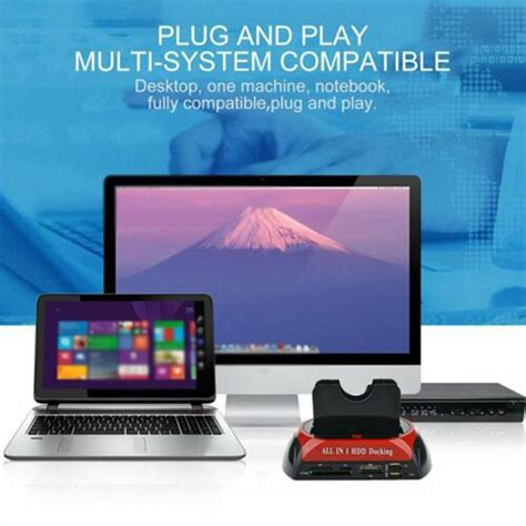 Ide Docking Station Sata Ide Dual Usb 2 0 Clone Hard Drive Card Reader Low Latency Grandado