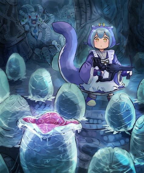 Laundry Dragonmaid Xenomorph And Cosmic Horror Gangi El Yu Gi Oh And More Drawn By Hatano