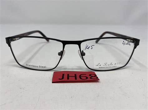 La Scala 877 Wine 57 16 140 Red Black Metal Full Rim Eyeglasses Frame