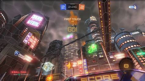 Rocket League Neo Tokyo Stadium Gameplay Youtube