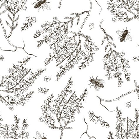 Seamless Pattern With Hand Drawn Coral Reef Vector Image