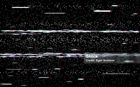 格利奇在黑色背景上倒帶帶立體聲失真的 Vhs 背景舊相機效果復古磁帶範本隨機形狀和線條噪音向量插圖向量圖形及更多錄像帶圖片 Istock