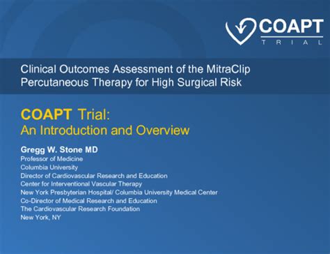 The Coapt Trial Introduction And Overview
