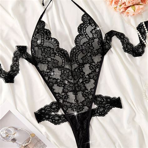 Plus Floral Lace Scallop Trim Criss Cross Teddy Bodysuit Artofit