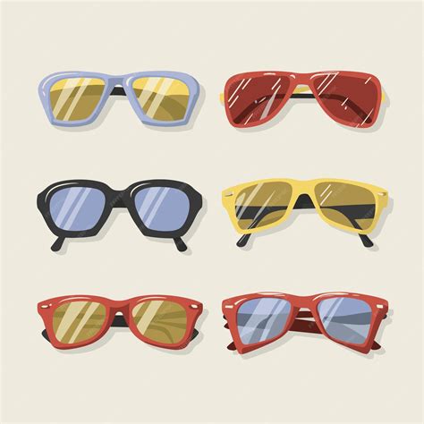 Premium Vector Sunglasses Realistic Set With Different Models