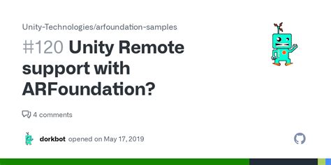 Unity Remote Support With Arfoundation Issue Unity Technologies Arfoundation Samples