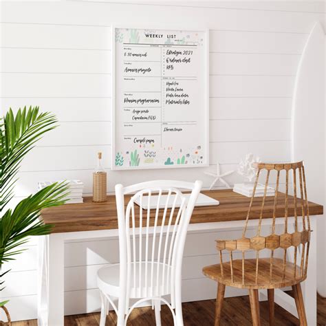 Planner Semanal Minimalista Papel Ilustrado
