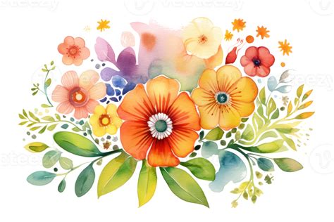 Watercolor Floral Background Illustration 26791573 Png