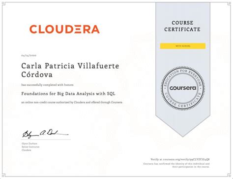 Bigdata Dataanalysis Sqldatabase Coursera Cloudera Carla