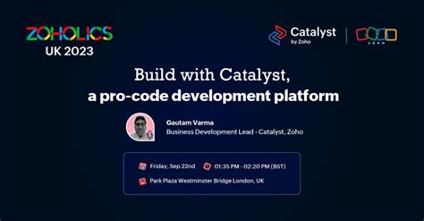 catalyst by zoho on linkedin zoholicsuk23 zoho machinelearning procode simplestdevplatform