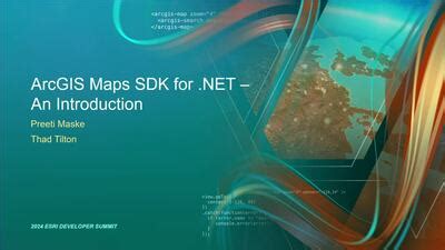 Arcgis Maps Sdk For Net An Introduction Esri Videos Gis Events
