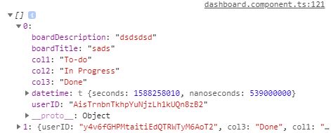 Typescript Convert Angular Firestore Collection Data To Array Stack