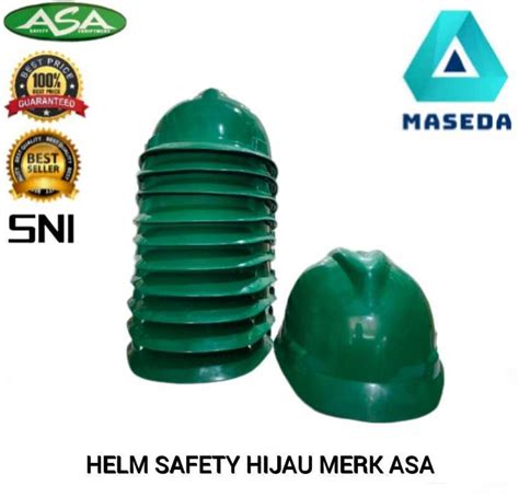 Jual HELM PROYEK SNI ASA HELM SAFET WARNA HIJAU ORIGINAL Di Seller Maseda8b Kota Medan