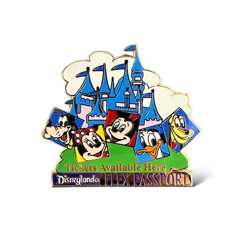 Dec Disneyland Flex Passport With Fab 5 Pin