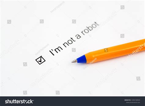 Im Not Robot Checkbox Check Mark Stock Photo Shutterstock