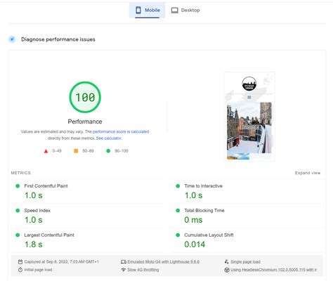 Pagespeed Insights Mobile Score Of 100 Feels Good Rwebdev