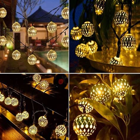 Electvibes Moroccan Metal Warm White Led String Light For Diwali