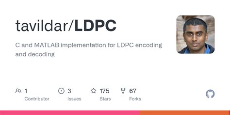 GitHub Tavildar LDPC C And MATLAB Implementation For LDPC Encoding And Decoding