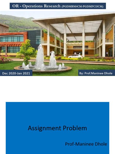 Dss Assignment Problem Hungarian Method 2 Pdf Computer Science