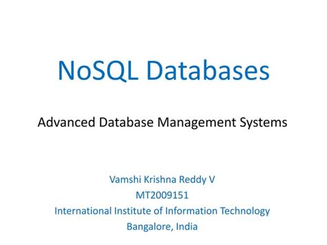No Sql Databases Pdf