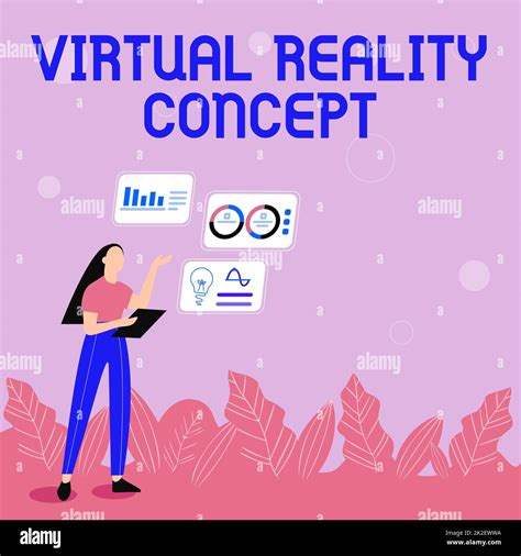 Hand Writing Sign Virtual Reality Concept Business Idea Virtual Reality Concept Illustration Of