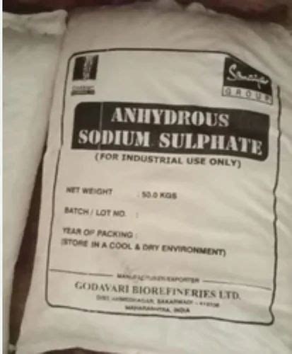 Sodium Sulphate Anhydrous 50 Kg Bag 50Kg Bag At 14 Kg In Mumbai