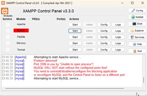 Meu Xampp Não Inicia O Apache Nem O Mysql Wordpress Crie Sites Com