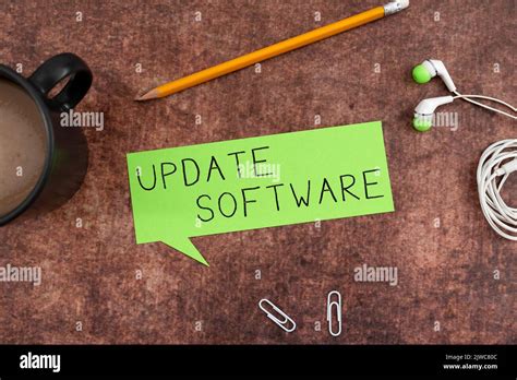 Handwriting Text Update Softwarereplacing Program With A Newer Version Of Same Product Word For