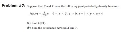 solved problem 7 suppose that xandy have the following