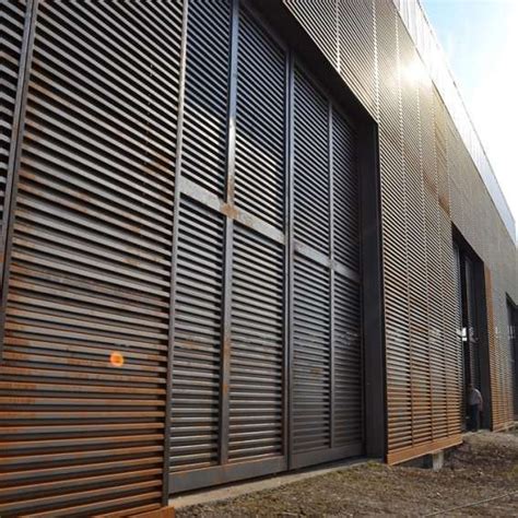 Contemporary Corrugated Metal Facade