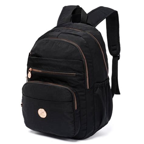 Mochila Bolsa Feminina Escolar Notebook Trabalho Reforçada Preto Netshoes