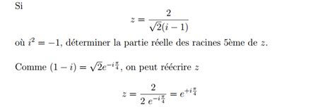Argument Dun Nombre Complexe Forum Mathématiques Autre Analyse 748055 748055
