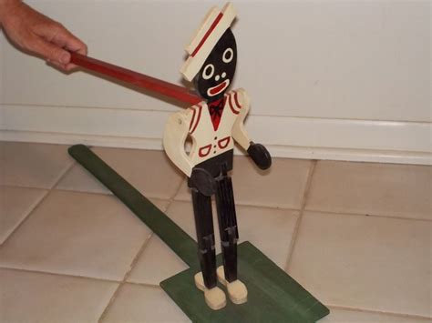 Vintage Dapper Dan Dancing Doll W Paddle Board Black Americana