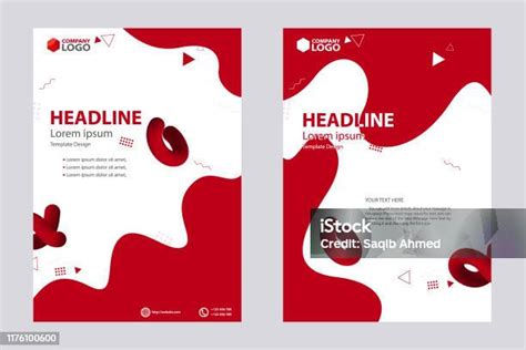 추상 디자인 양면 브로셔 전단지 포스터 벡터 템플릿 디자인 2단 브로슈어에 대한 스톡 벡터 아트 및 기타 이미지 2단 브로슈어 3차원 형태 개념 Istock