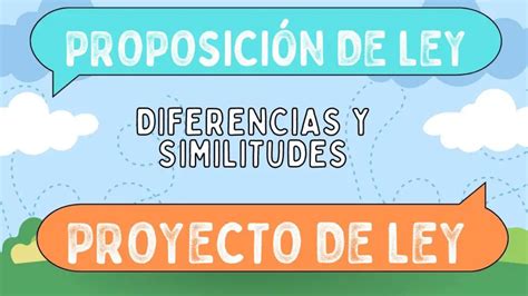 Diferencias Entre Proposición De Ley Y Proyecto De Ley