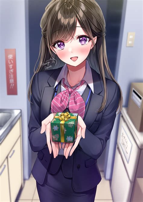 Receptionist Girl Original Drawn By Amagi Shino Danbooru