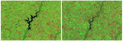 Antes E Depois Imagens De Satélite Mostram Impacto De Seca Histórica