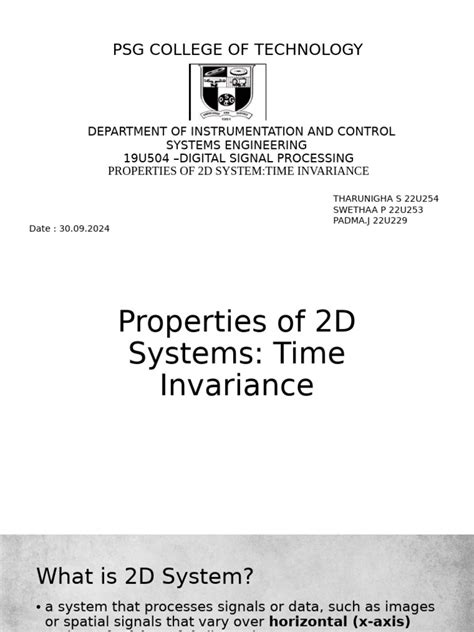 properties of 2d systems pdf digital signal processing filter
