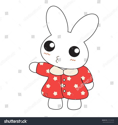 Cute Cartoon Bunny Girl Pretty Pink Stock Vector Royalty Free 317514578