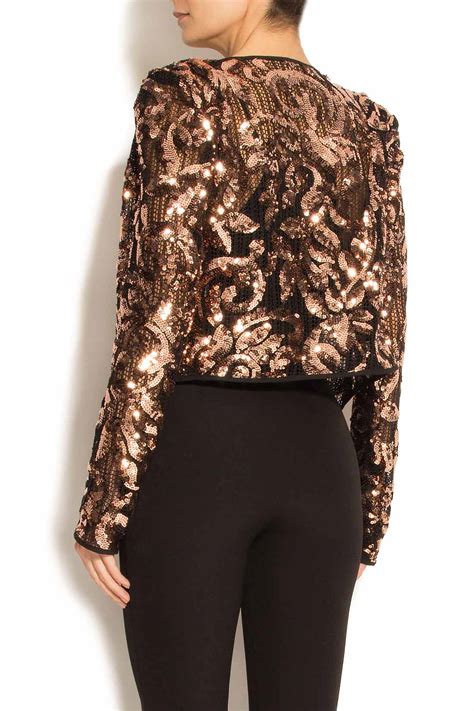 Antoanelle Sacou Din Crep Brodat Manual Cu Paiete We Love Couture