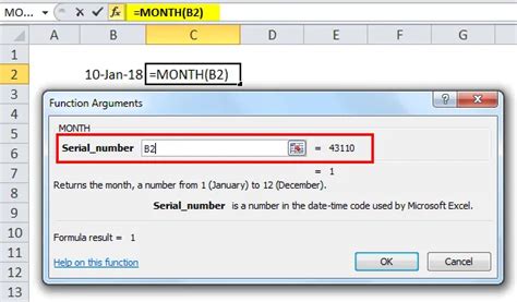 Mois Dans Excel Formule Exemples Comment Utiliser La Fonction Month Conseils Excel 2025