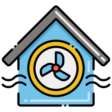 Ventilation Flaticons Lineal Color Icon