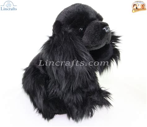 Soft Toy Cocker Spaniel Black By Faithful Friends 25cmh Fcs04 Lincrafts