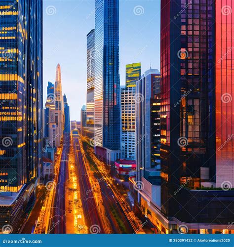A Digital Glitch Effect Overlaying A Cityscape Representing The