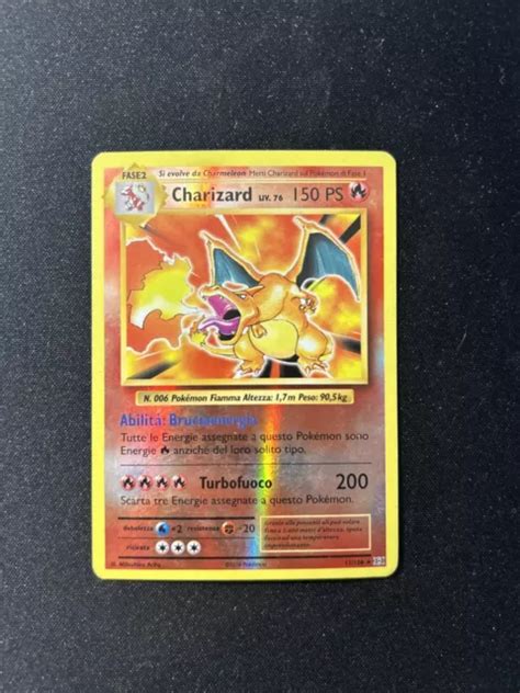 Carta Pokemon Charizard Reverse Evoluzioni 11108 Raro Rara Foil No Set