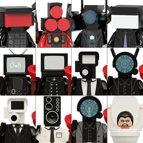 Skibidi Toilet Minifiguras De Acci N De Dibujos Animados Para Ni Os