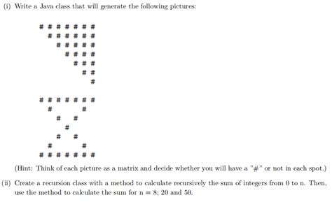 Solved I Write A Java Class That Will Generate The Chegg