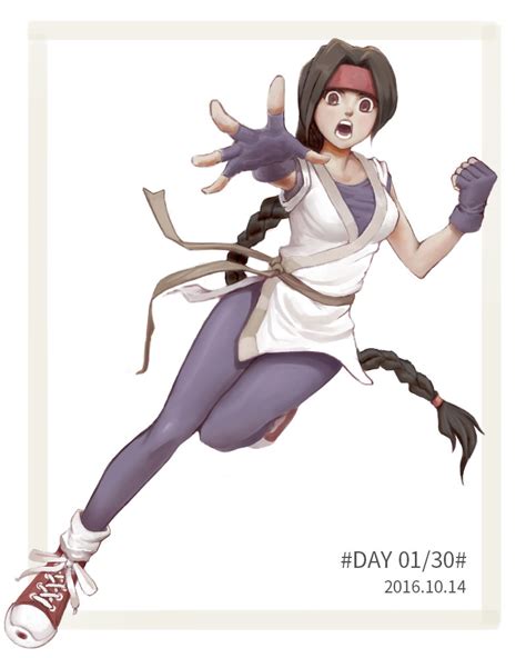 Yuri Sakazaki The King Of Fighters And 2 More Drawn By Cactus1000