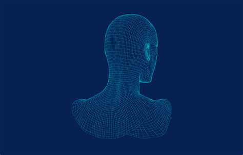 Ai Digital Brain Artificial Intelligence Concept Human Head In Robot Digital Computer